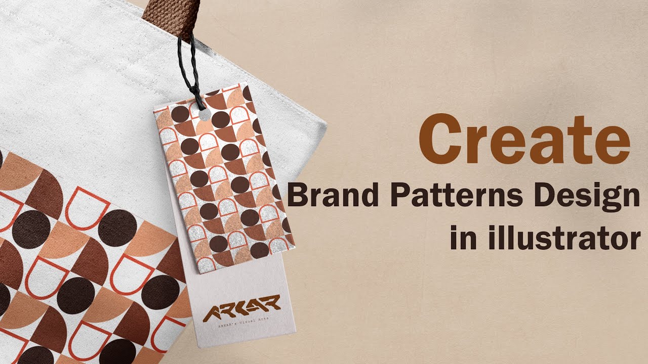 How to create brand patterns design in illustrator ( Tutorial ) - YouTube