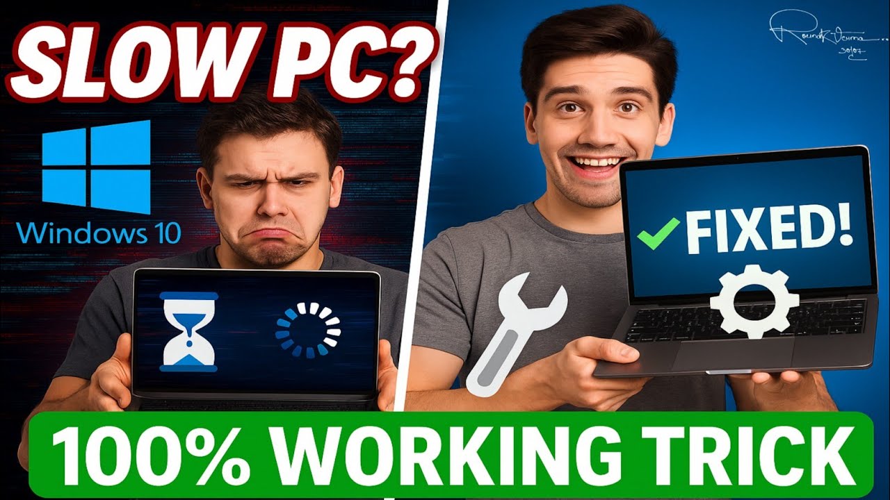 Windows 10 Slow Problem Fix 🔧 | Laptop/PC Lagging Solution (100% ...