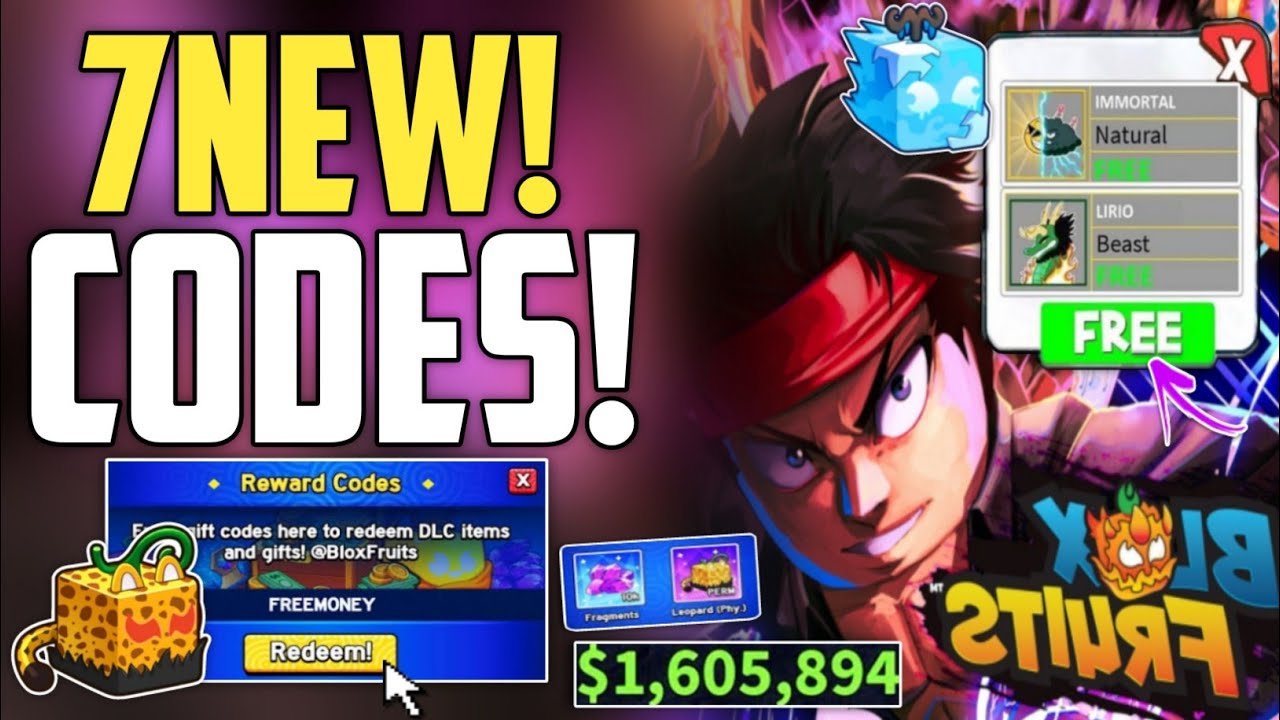 *REDEEM⚡CODES!* BLOX FRUITS CODES IN 2025 - ALL WORKING ROBLOX CODES ...