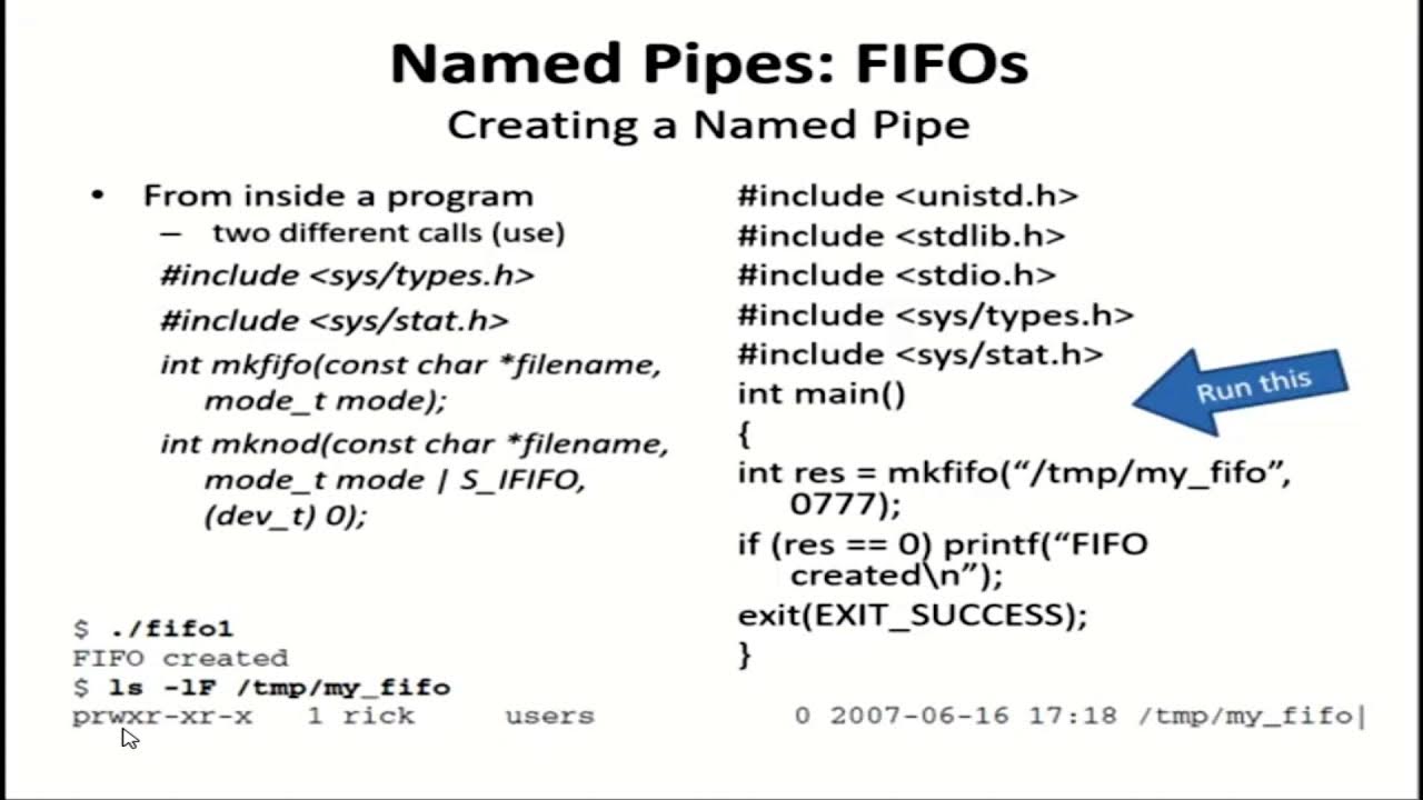 Client Server Using FIFO - YouTube