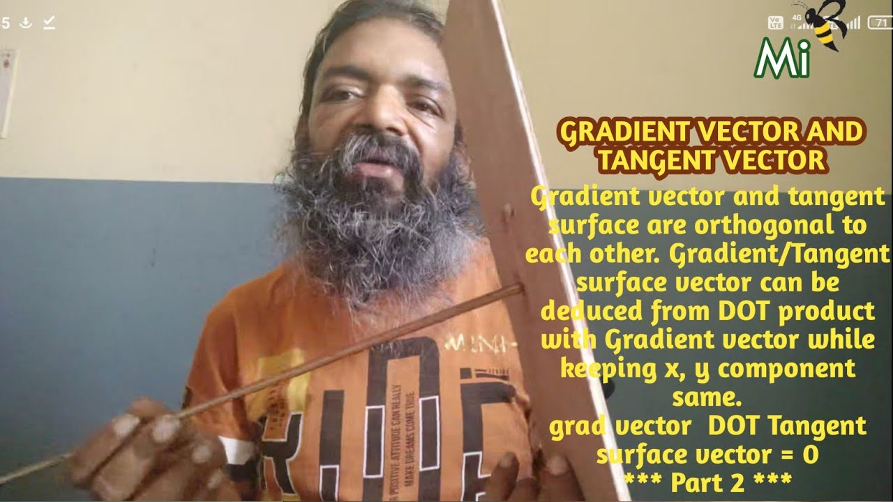 Calculus Gradient (normal) vector and tangential/gradient surface ...