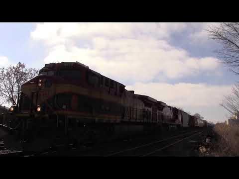 (CPKC) CP 134 with KCS 4577 leading passing Wolfdale - YouTube
