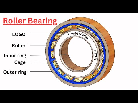 Roller bearing | SolidWorks tutorials | 2D and 3D sketch | Animation ...