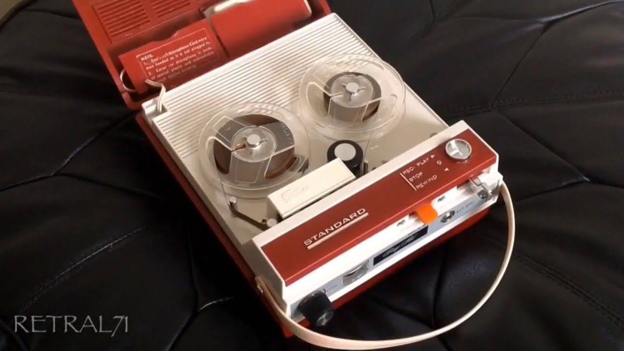Standard Tiny Pal SR-F21T Reel to Reel Tape Recorder - YouTube