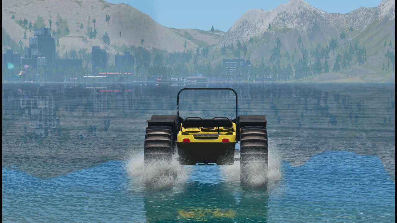 BeamNG Drive - Crossing Lake Farsoe in a Wydra - YouTube