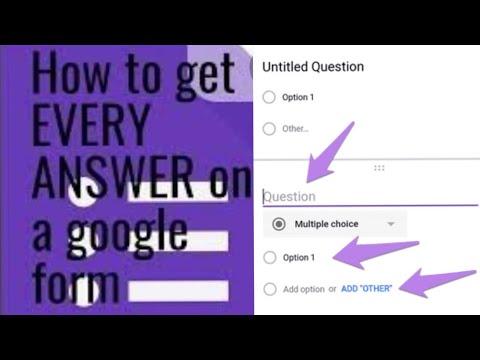 How to make answers key of MCQ on Google form . - YouTube