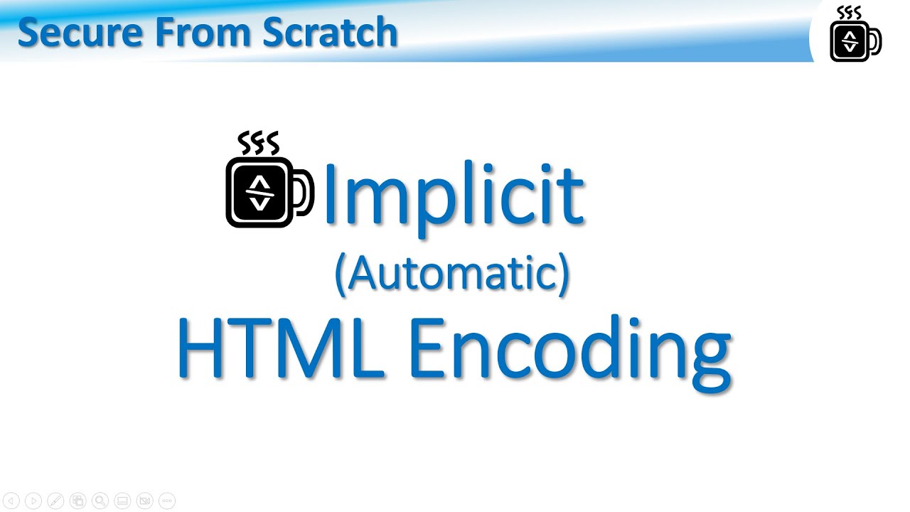 Implicit automatic HTML Encoding (3.2.6.heb) - YouTube