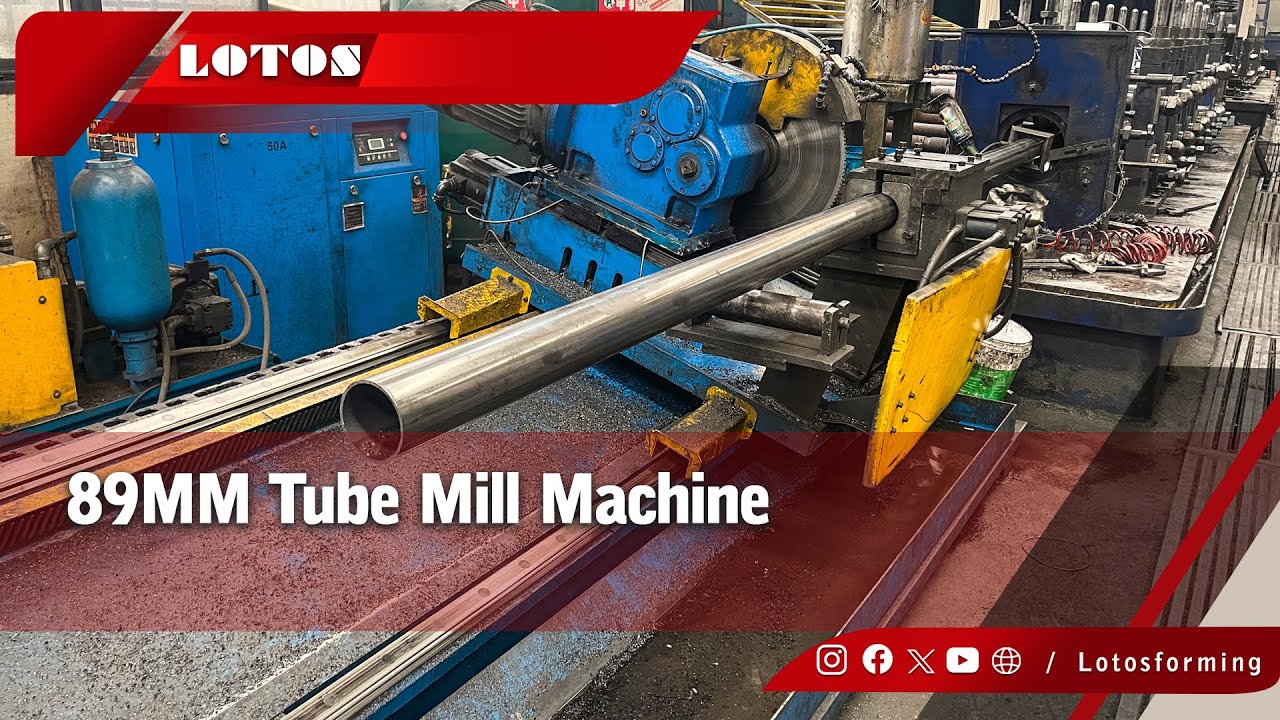89 MM Tube Mill Machine [Tube & Pipe ] Tube Making Machine - YouTube