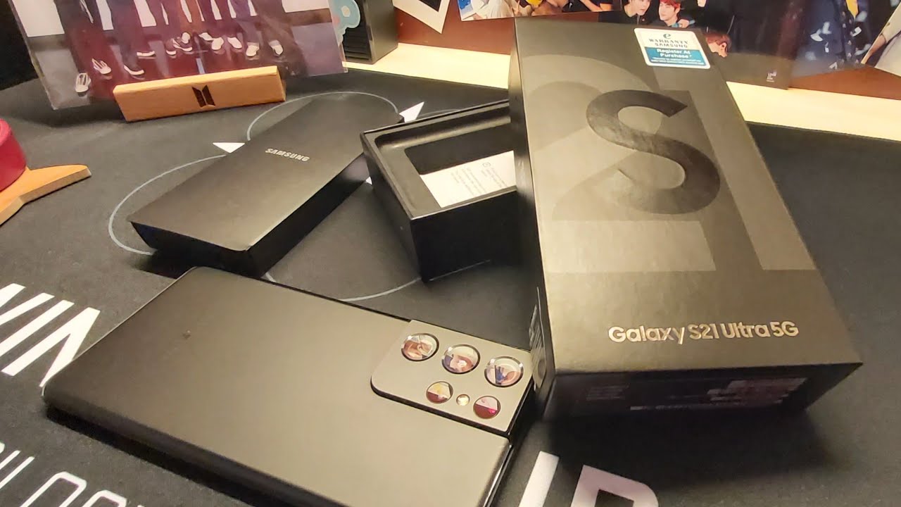 Unboxing BTS's SAMSUNG GALAXY S21 ULTRA - YouTube