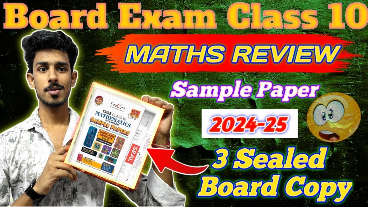 😎Review !!! CLASS 10 MATHS Educart Sample Paper ||2024-25 ||🔥Best ...