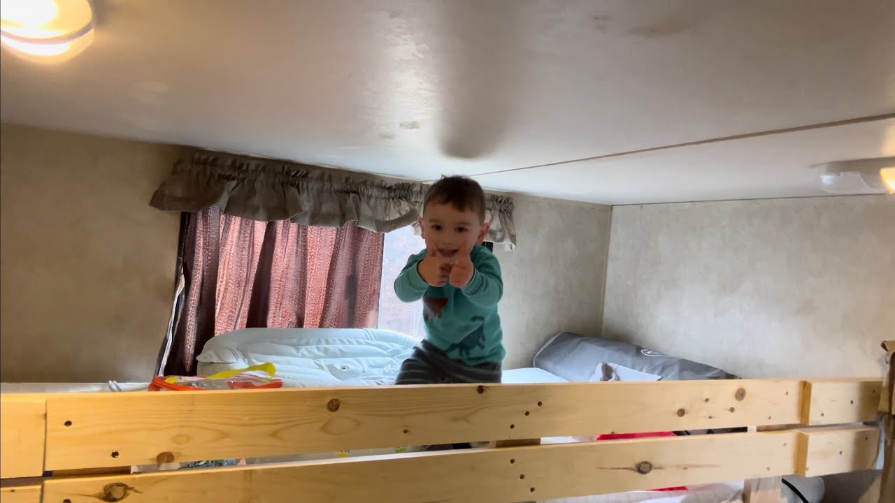 DIY / How to make a Bed Railing for RV/Camper bunk bed - YouTube