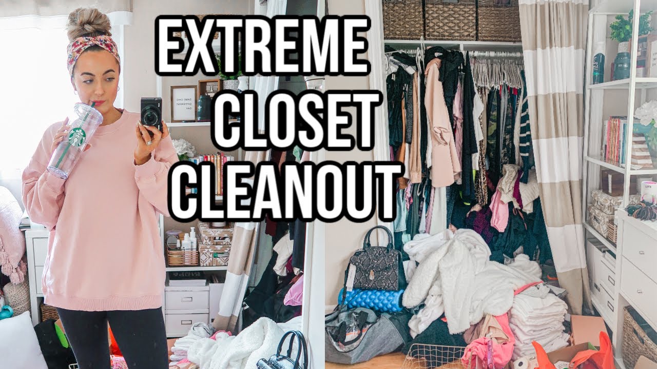Closet Organization | *extreme* Spring Cleaning Clothing Declutter ...
