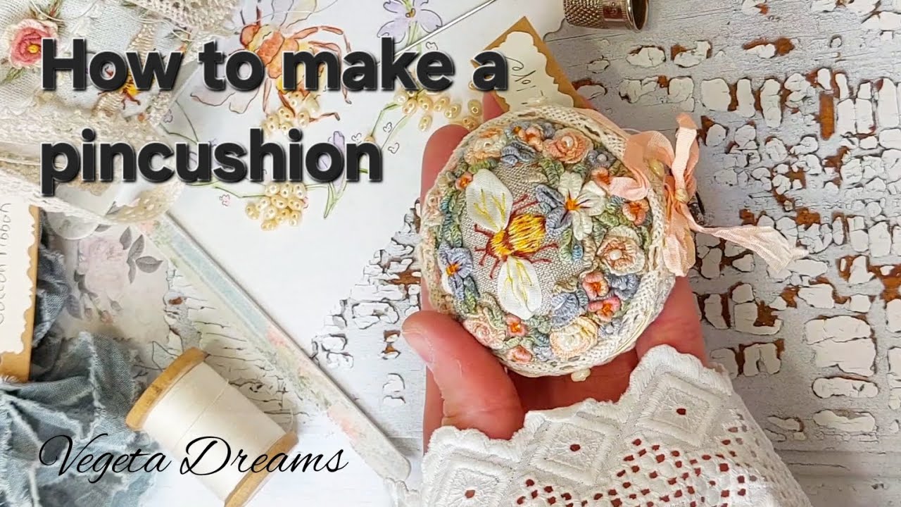 How to make a pincushion 🪡💕 - YouTube