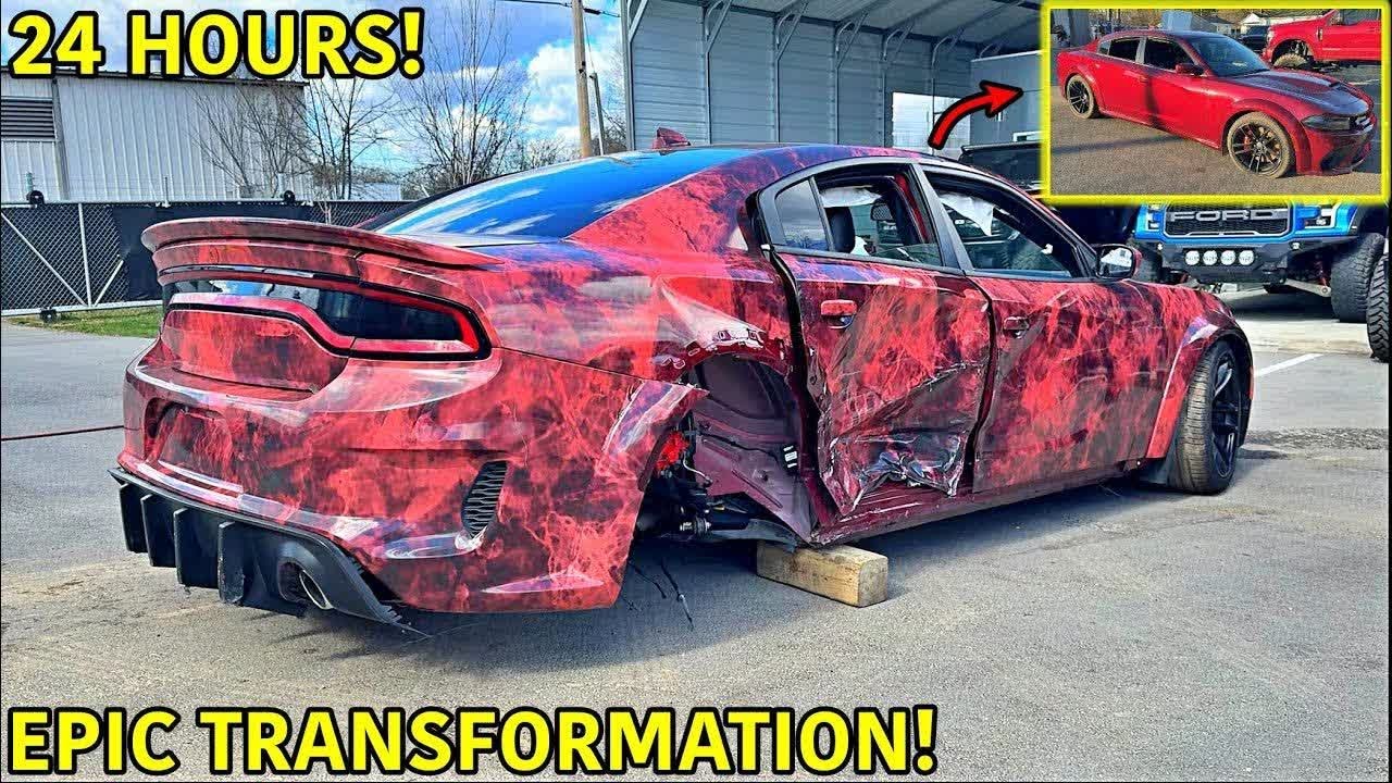 【GOONZQUAD兄弟】Rebuilding A Wrecked Hellcat Charger In 24 Hours!!! - YouTube