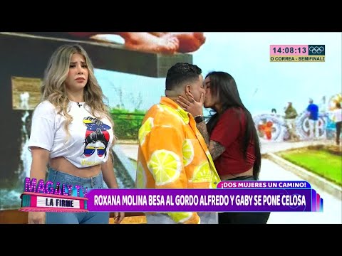 La 'Roxanacha' le robó un beso a Alfredo Benavides delante de Gabriela Serpa y se armó un problemón