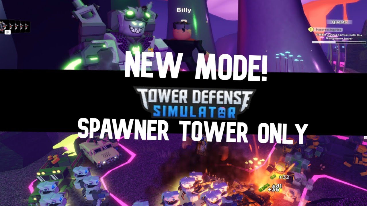 NEW TDS INTERMEDIATE GAMEMODE + SPAWNER TOWER ONLY CHALLENGE - YouTube