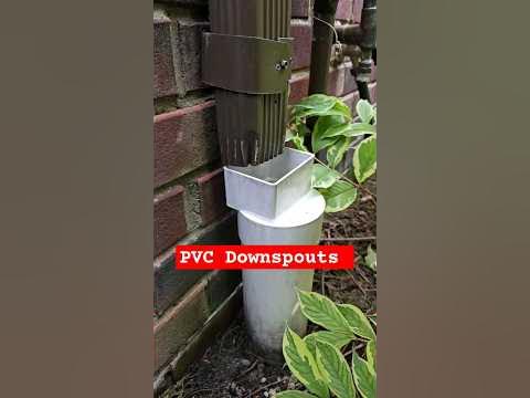 How to Fail Safe PVC Downspouts - YouTube