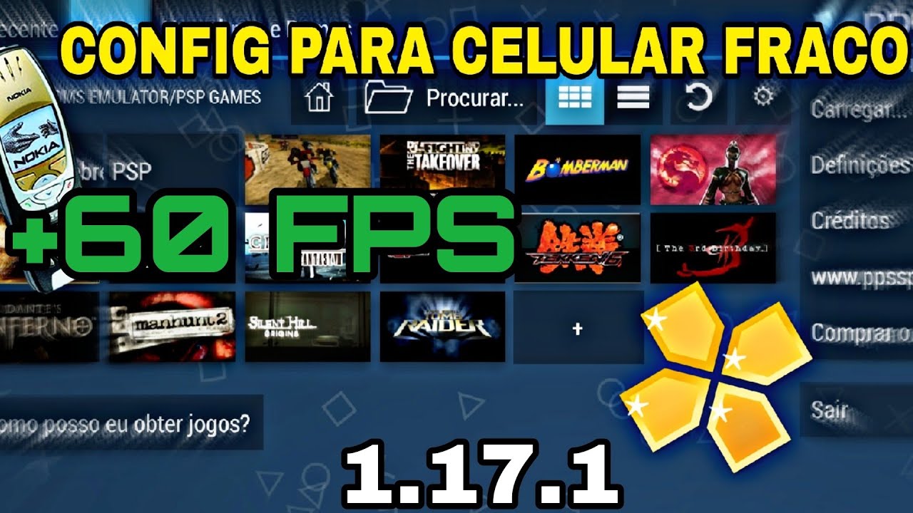 PSP Configuração para Velocidade e FPS #ppsspp - YouTube