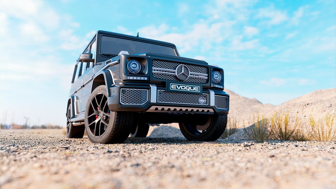 C4D RedShift Scene: example 05 of automotive visualization - YouTube