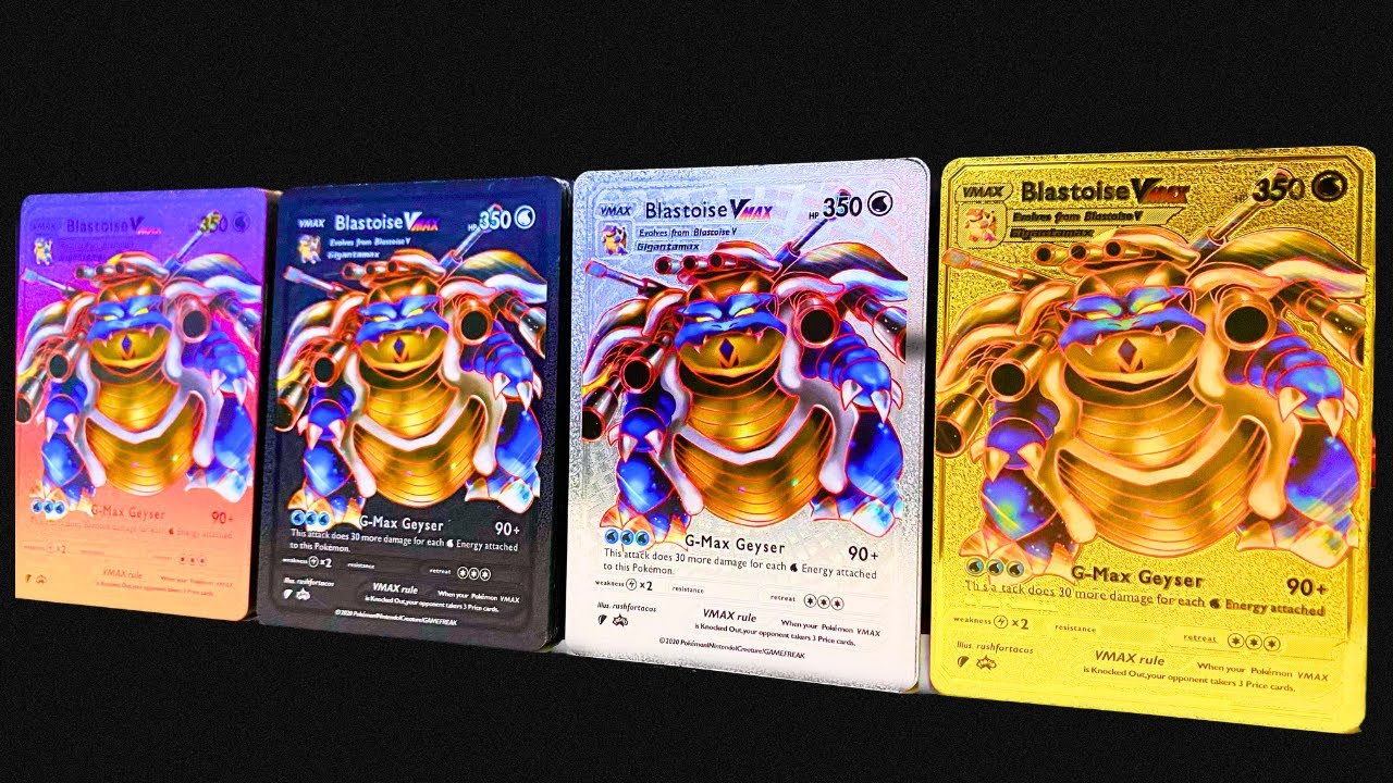 I FOUND ALL THE RAREST SETS OF BLASTOISE VMAX CARDS POKEMON CARDS | 4 ...