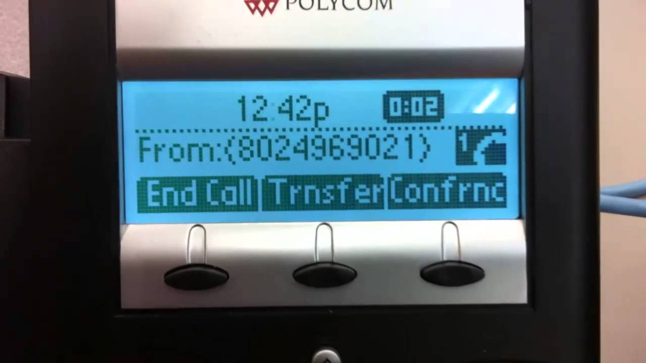 Simple Transfer Using Polycom IP 335 - YouTube