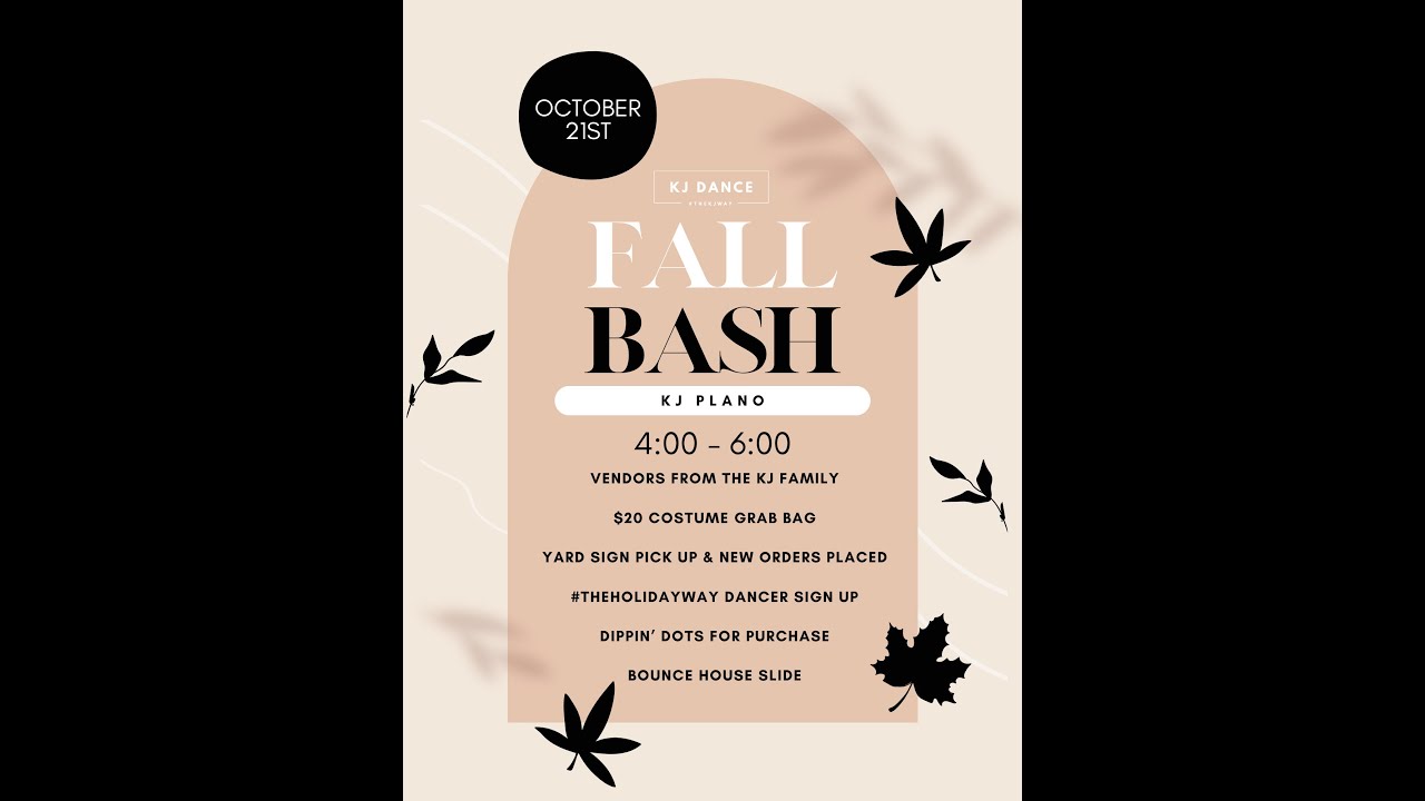 Fall Bash Invite 2023 - YouTube