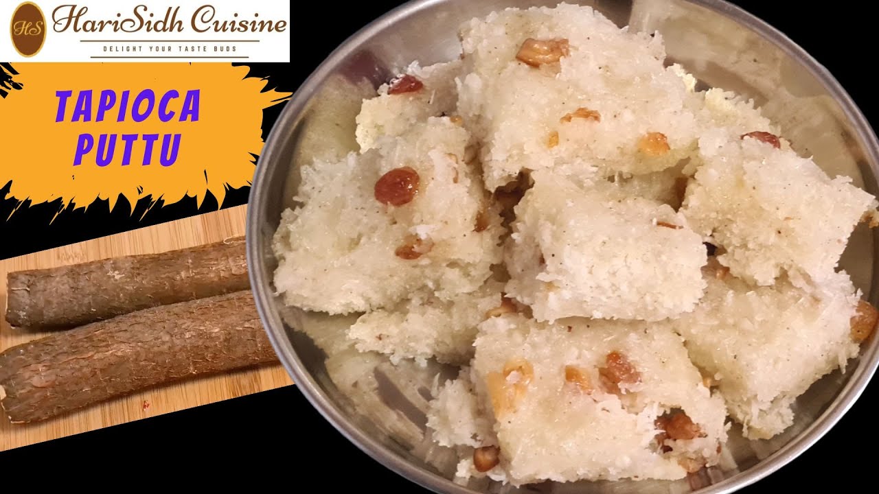 மரவள்ளிக்கிழங்கு புட்டு | Tapioca puttu recipe | Tapioca sweet recipe ...