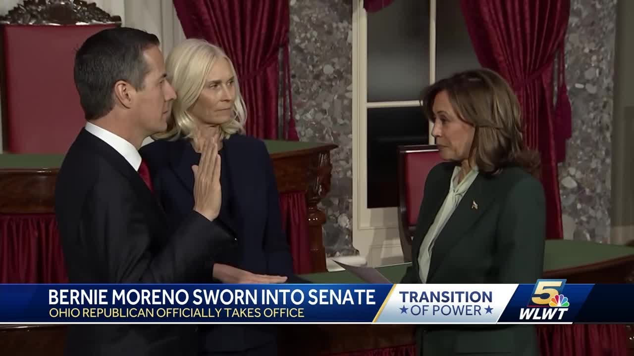 Ohio Republican Sen. Bernie Moreno officially takes office Friday - YouTube