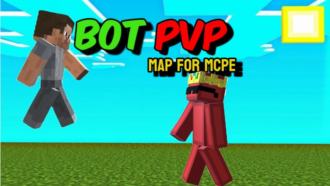 BOT PVP MAP FOR MCPE|| MCPE #mcpe #bot - YouTube