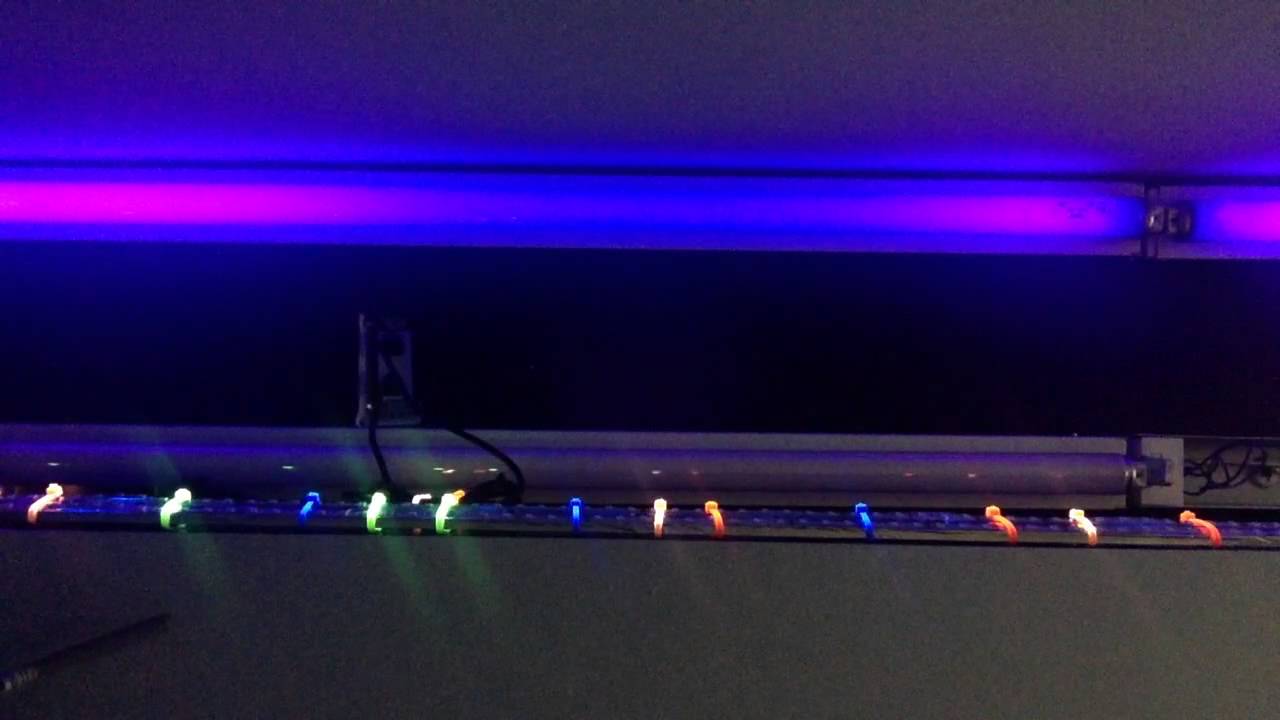 N scale LED Lighting train room - YouTube