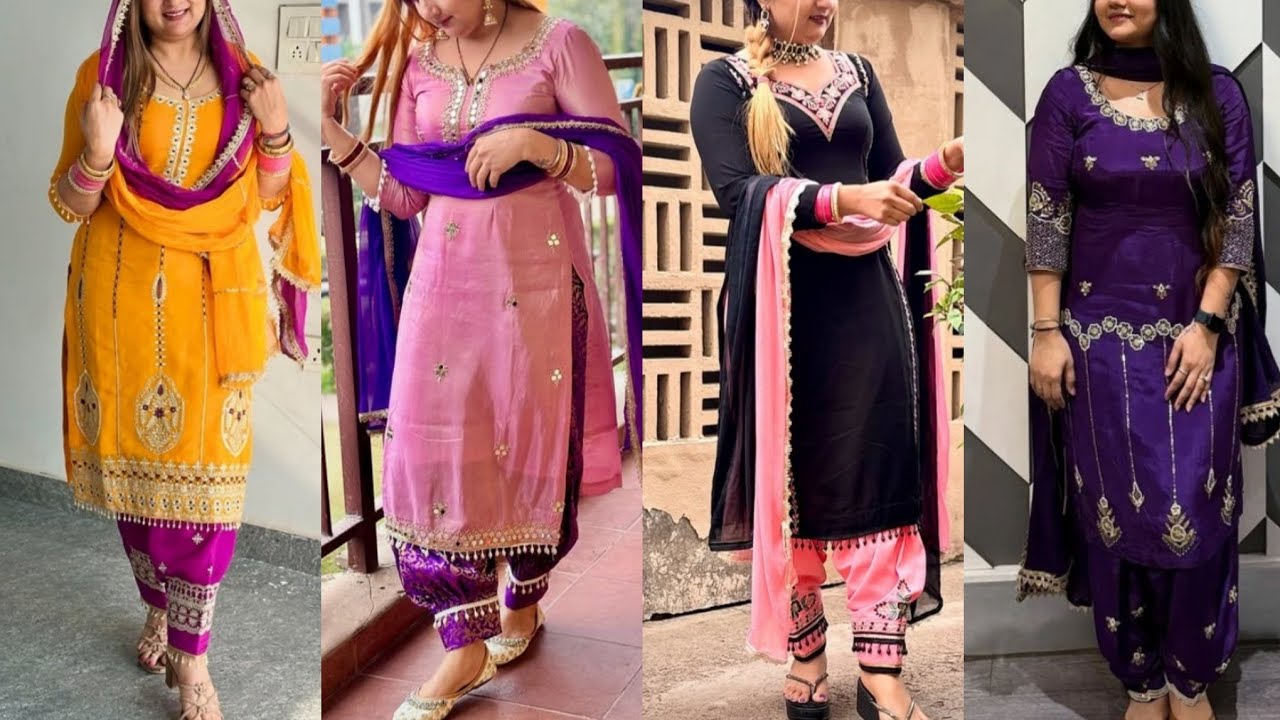 Embroidered suit designs 2025 || Heavy embroidered punjabi suit designs ...