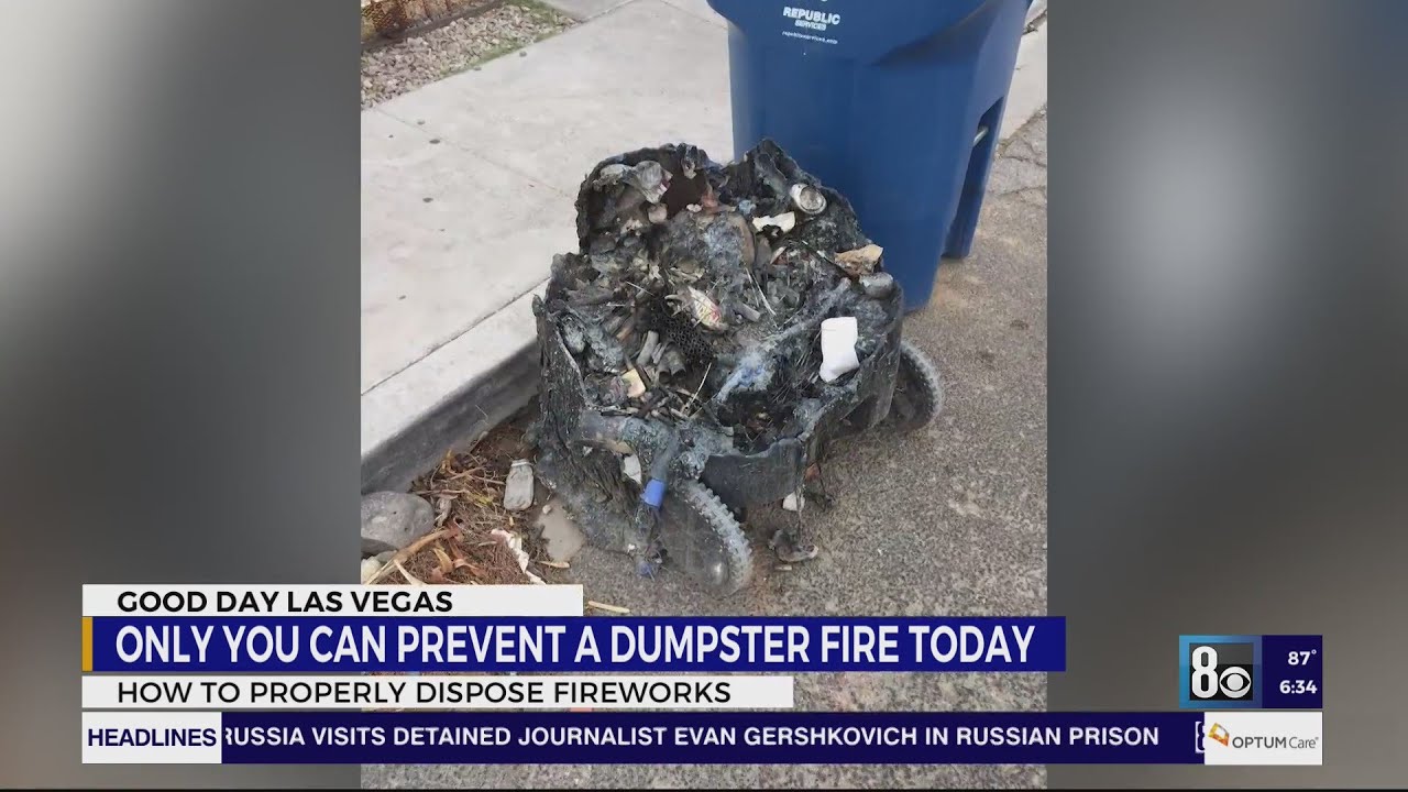 How to properly dispose of fireworks - YouTube