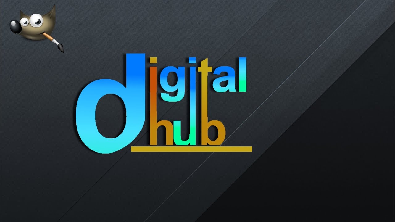 Gimp tutorial: How to Make Text Logo Design In Gimp 2.10 - YouTube