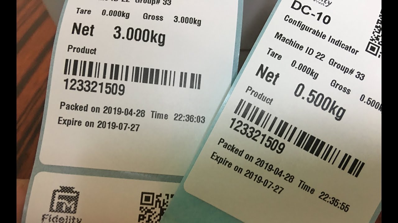 Print 6 Weight Labels in 8 seconds - YouTube