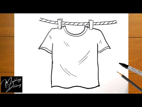 How to Draw a Clothesline Easy - YouTube