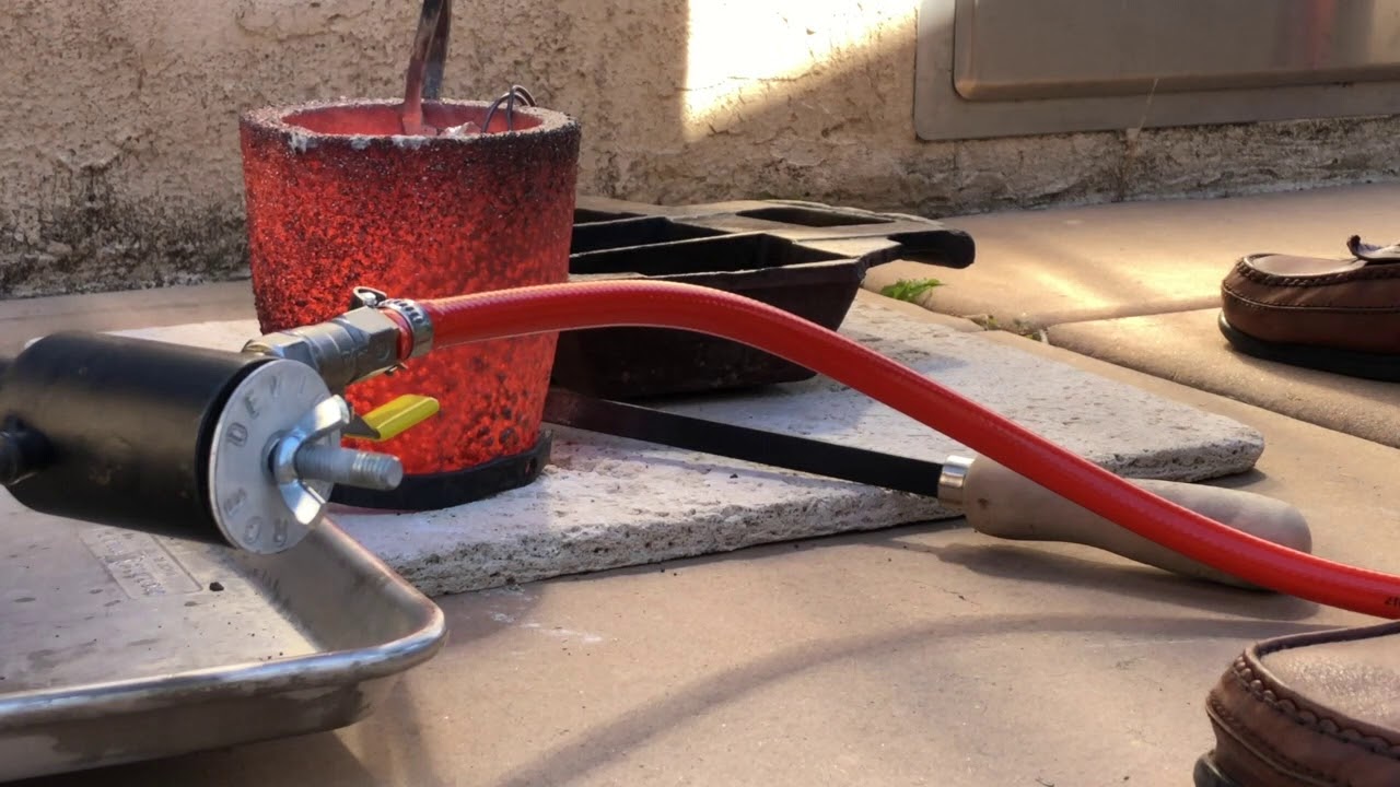 Let's melt a ONE HUNDRED OUNCE SILVER BAR in the Propane Forge - YouTube