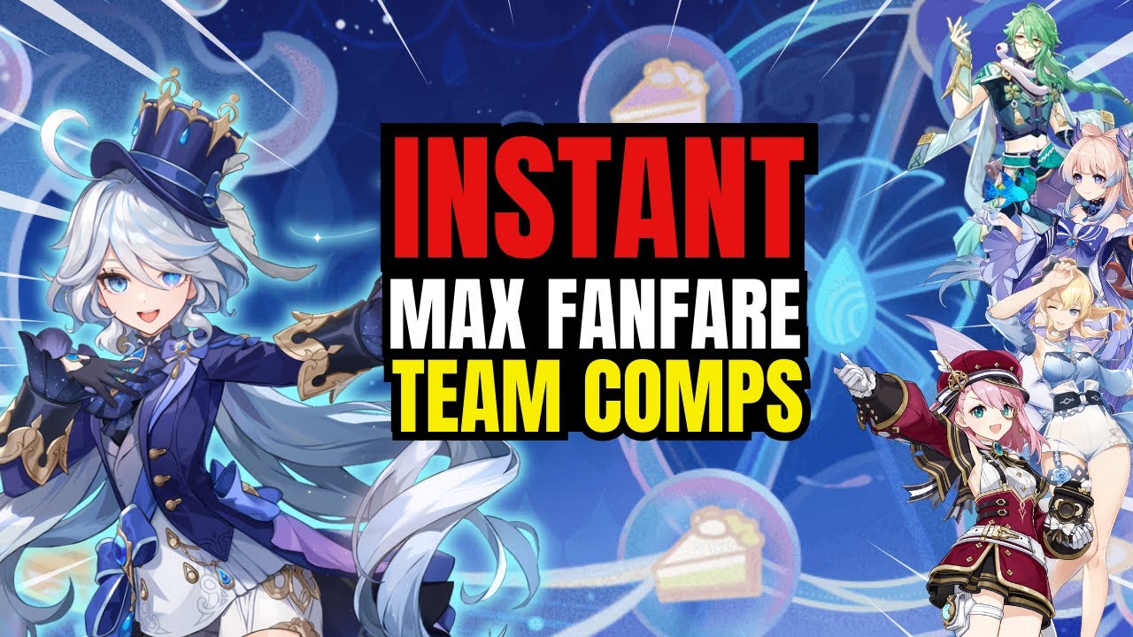EASY MAX FANFARE !! Furina Support Team Comps Genshin Impact - YouTube