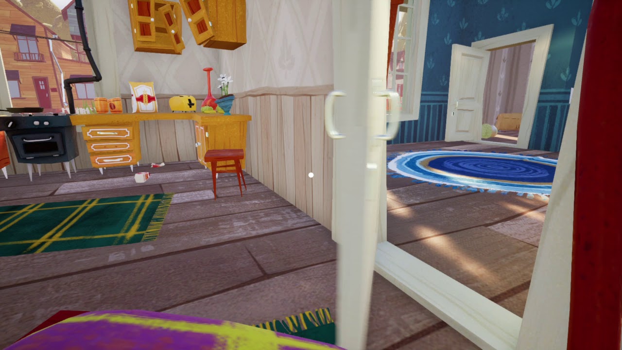 HELLO NEIGHBOR what happen if you lock the door - YouTube