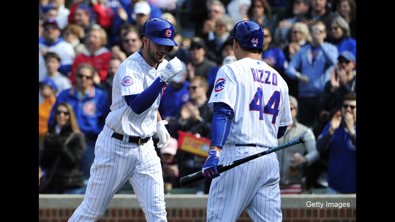 Chicago Cubs Anthony Rizzo and Kris Bryant Sing the National Anthem ...