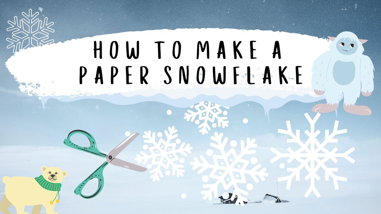 How to make a Paper snowflake- Easy Winter craft for kids! - YouTube