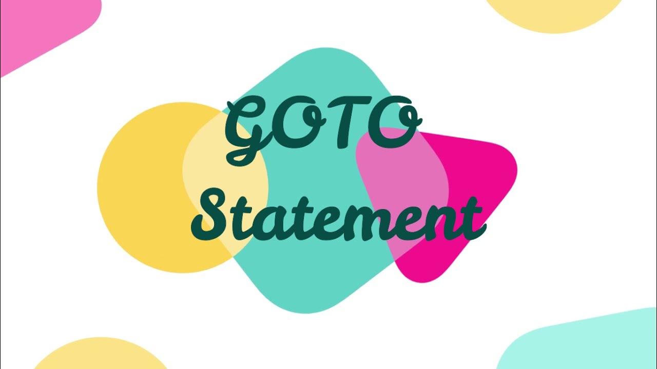 Goto Statement in QBasic | GOTO Program - YouTube