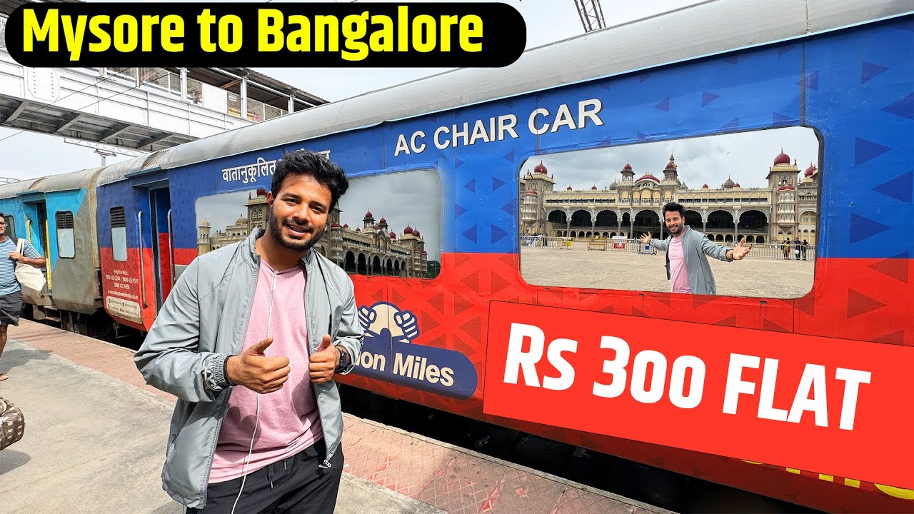 Mysore to Bangalore ỉn Shatabdi Express ac chair car full experience of ...