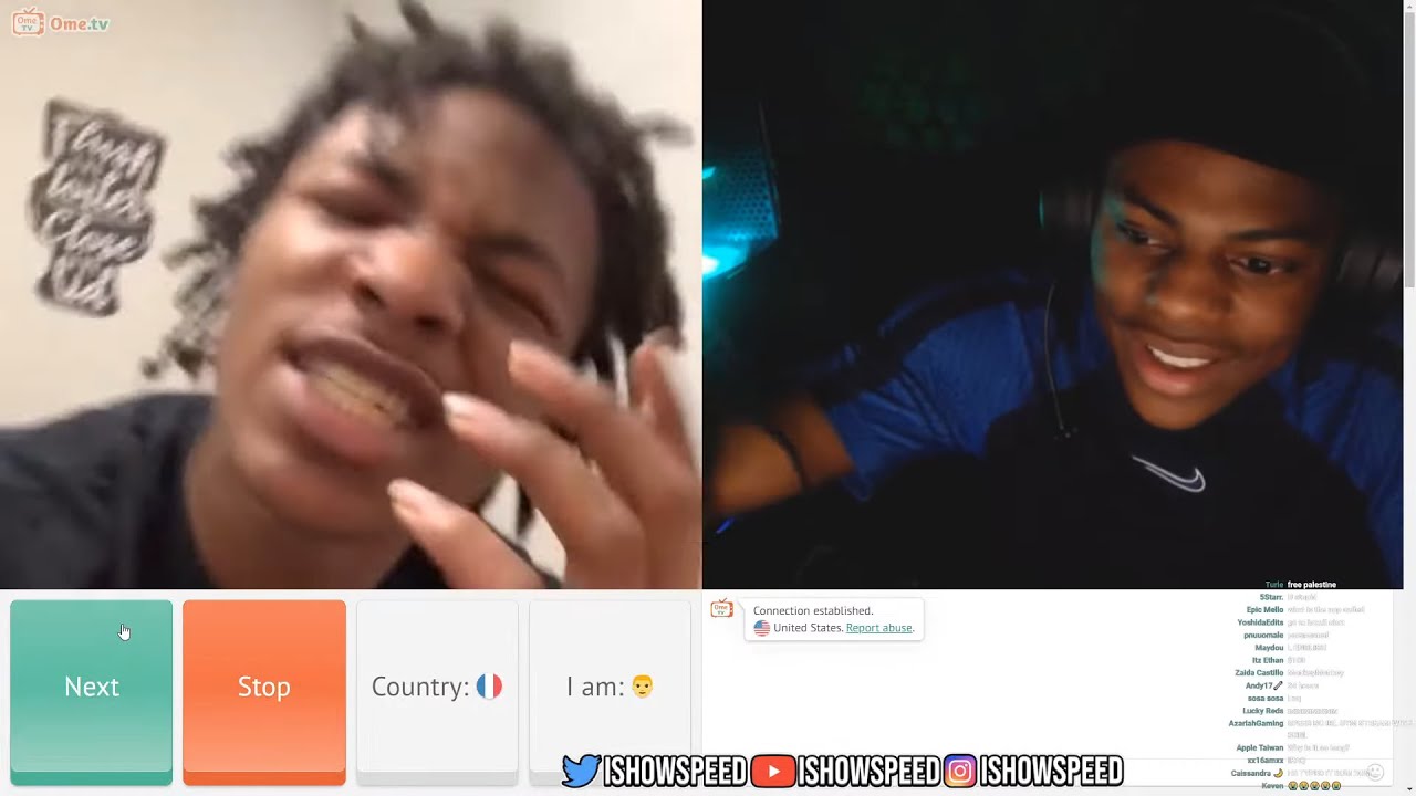 iShowSpeed Meets His Clone On Omegle 😂 - YouTube