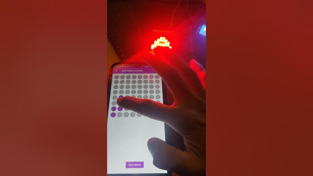 LED Matrix with ( BlueBot Controller App) - YouTube