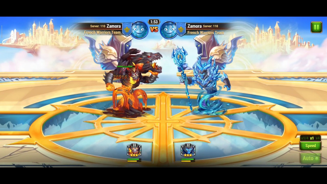 Hero wars Hyperion vs Araji - YouTube