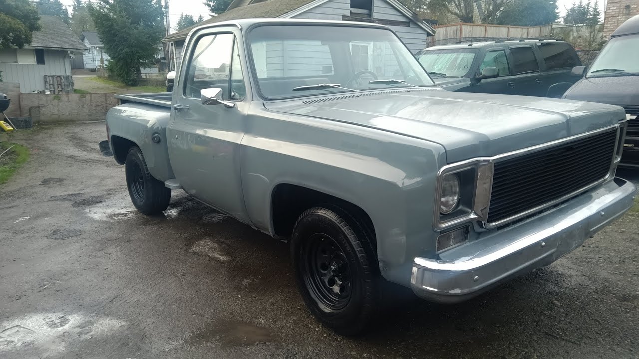 1978 Chevy stepside hot rod - YouTube