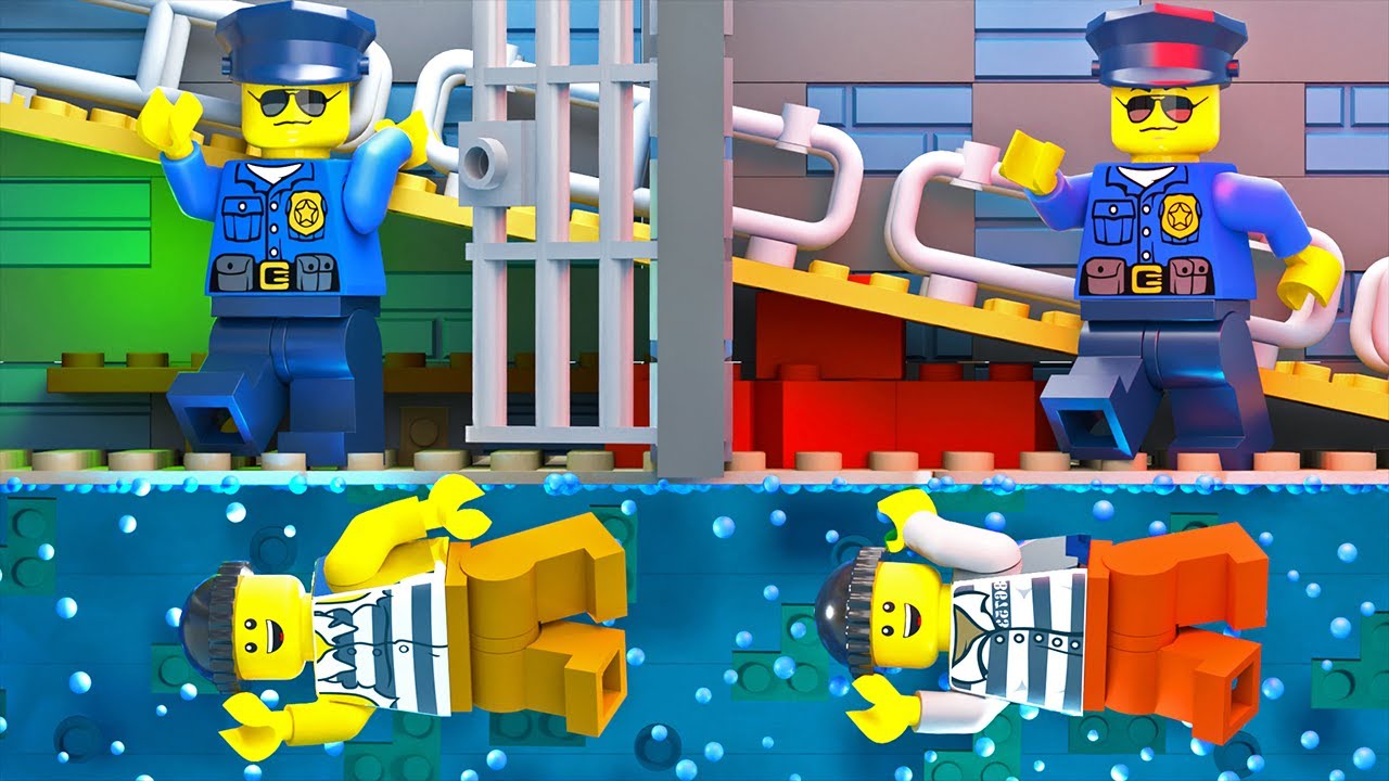 LEGO Prison Break - Underwater Tunnel Escape - YouTube