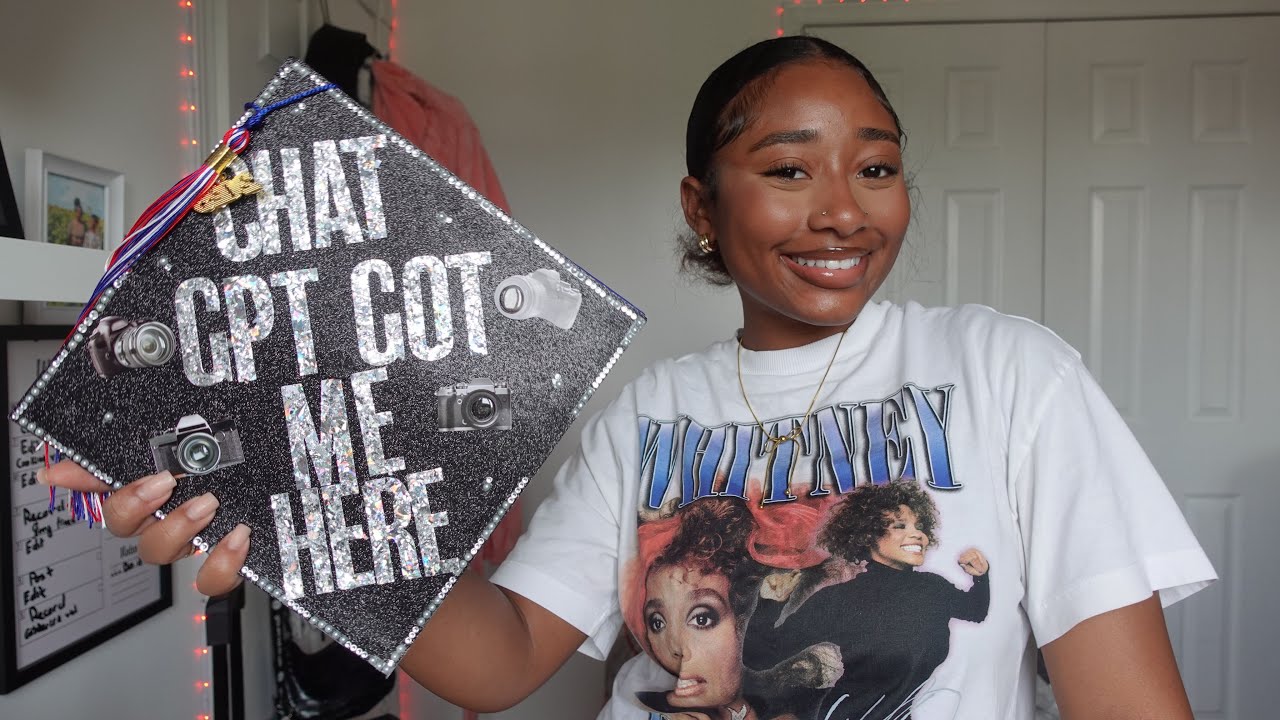 DECORATE MY GRAD CAP WITH ME 🎓︳ URBANSY 👩🏾‍🎓 - YouTube