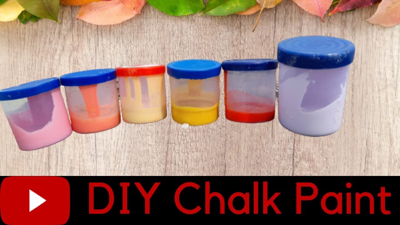 DIY Chalk Enamel Paint|Matte Enamel Paint|How to Make Chalk Paint at ...