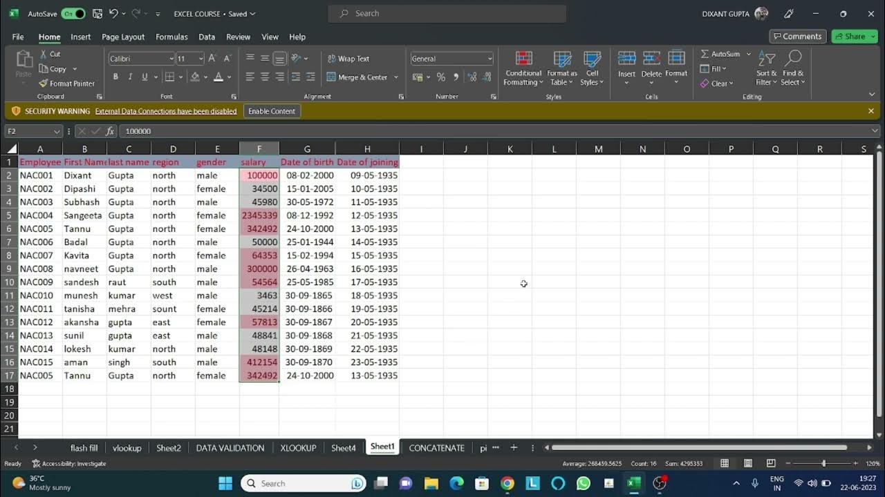 HOW TO USE CONDITIONAL FORMATING - YouTube